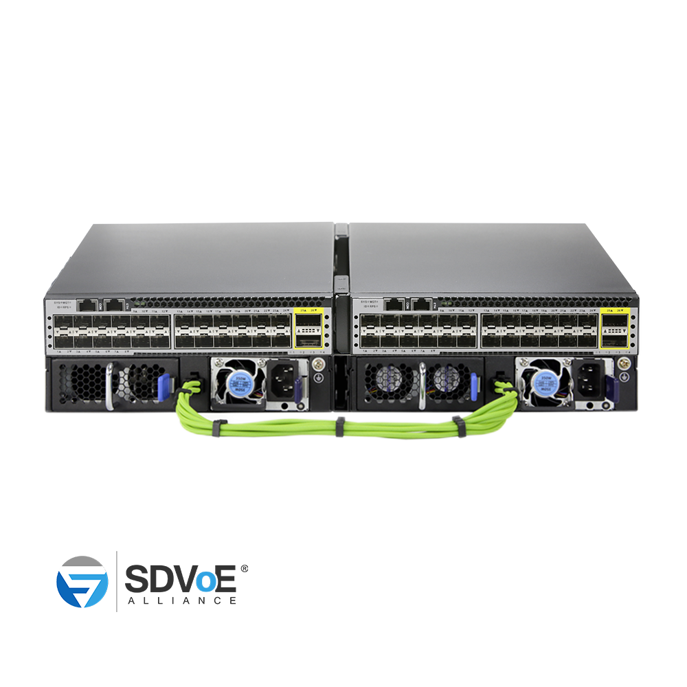 S5624XH-2Z-EI 10G Optical SDVoE Switch, with 24*10G SFP+ and 2*100G ...